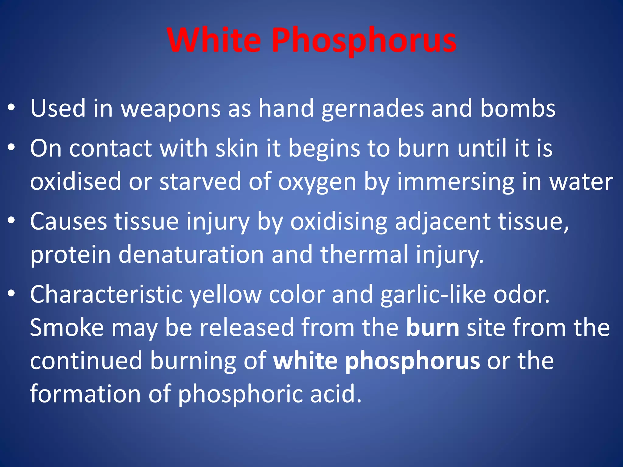 Chemical burns | PPTX