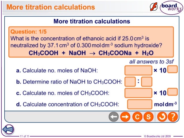 Chemical calculations part 3 titrations