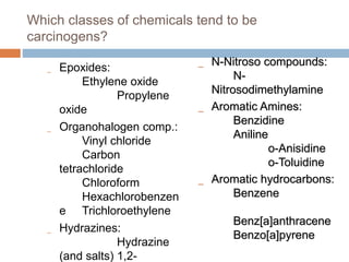 Chemical carcinogenesis and food aduteration | PPTX