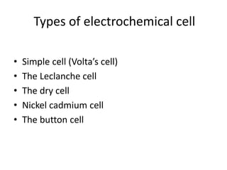 Chemical cell | PPTX
