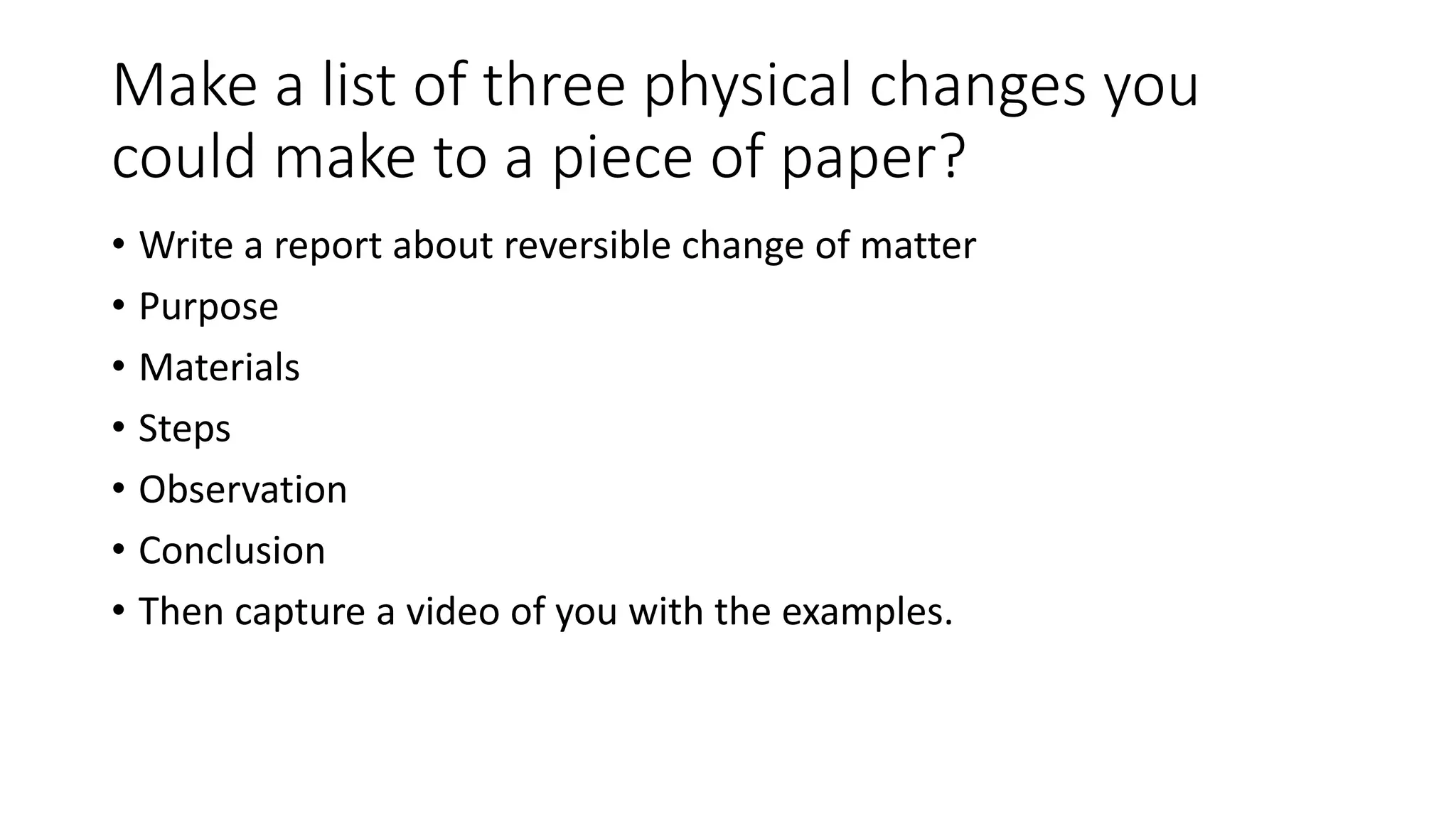 Chemical change grade 6 pptx | PPTX