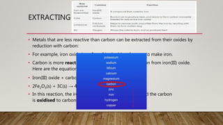 Chemical changes - igcse oxford aqa | PPTX