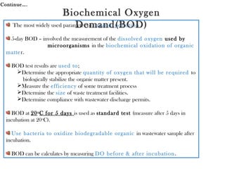 Chemical Characteristics of Wastewater | PPT
