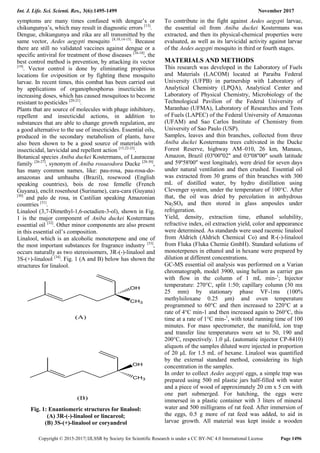 Chemical Characterization and Larvicidal Activity of Essential Oil from ...