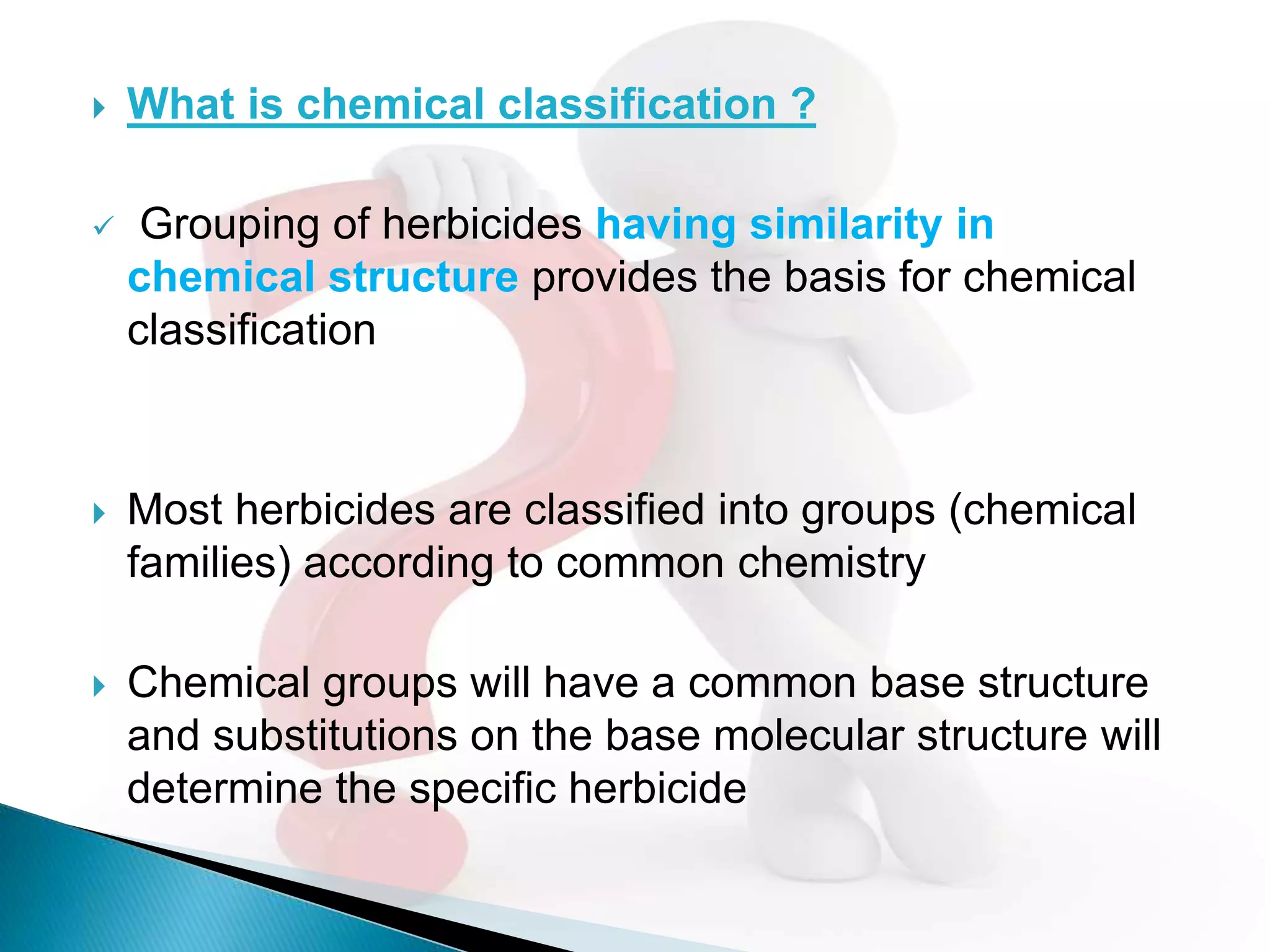 Chemical classification of herbicides | PPTX