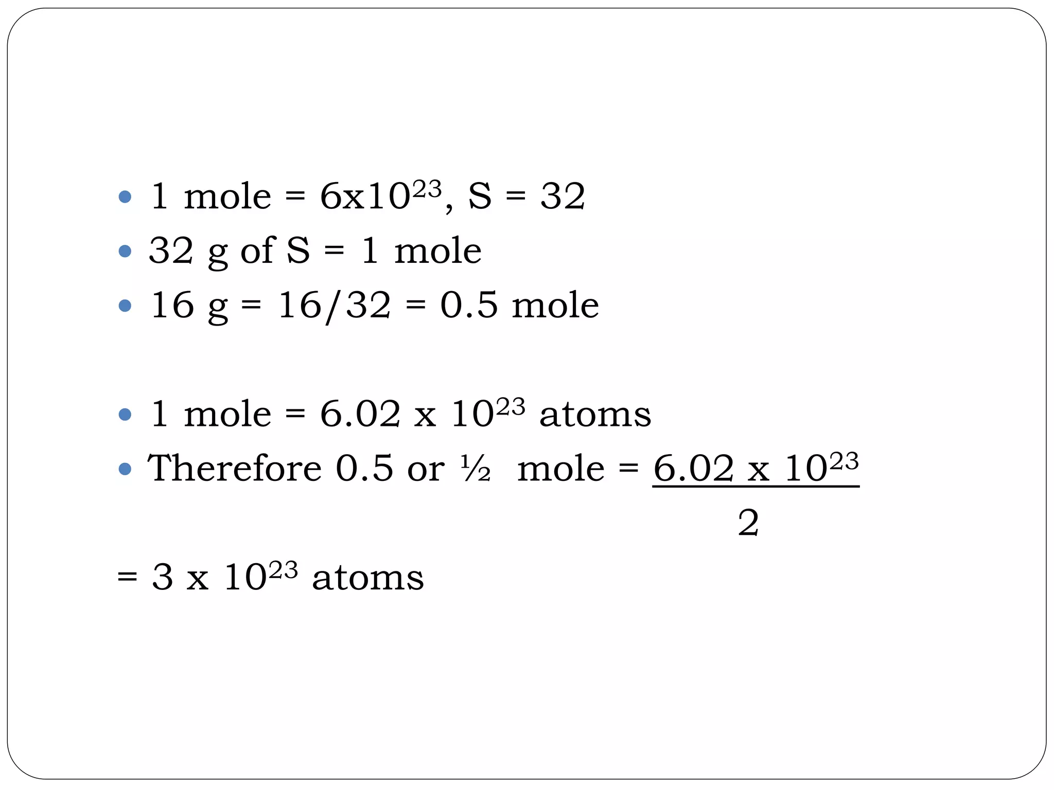 Chemicalcombinationsmoles,molecularandempirical | PPTX