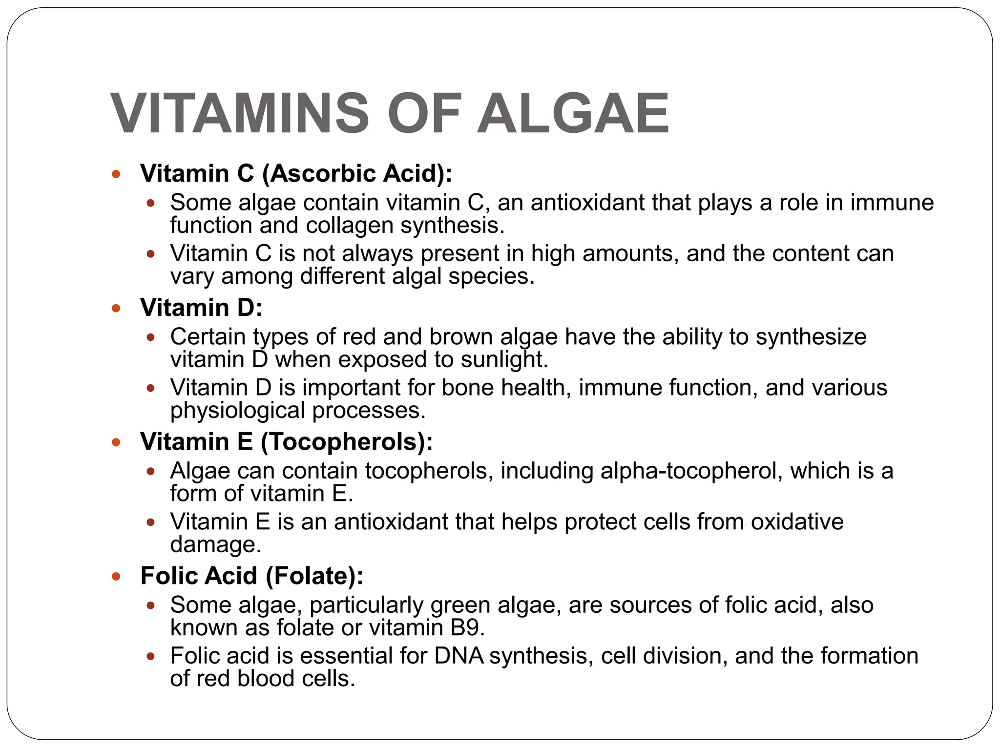 Chemical Composition of micro and macro Algae | PPTX