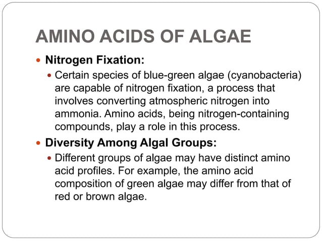 Chemical Composition of micro and macro Algae | PPTX | Chemistry | Science