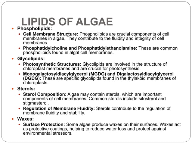 Chemical Composition of micro and macro Algae | PPTX | Chemistry | Science