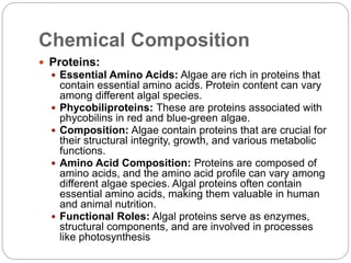 Chemical Composition of micro and macro Algae | PPTX