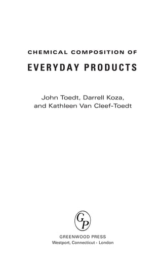 Chemical composition of everyday products~tqw~ darksiderg | PDF
