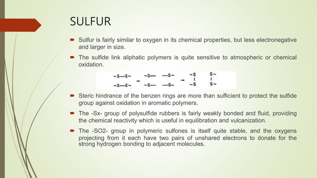 Chemical composition of rubber and plastic and other compound | PPTX