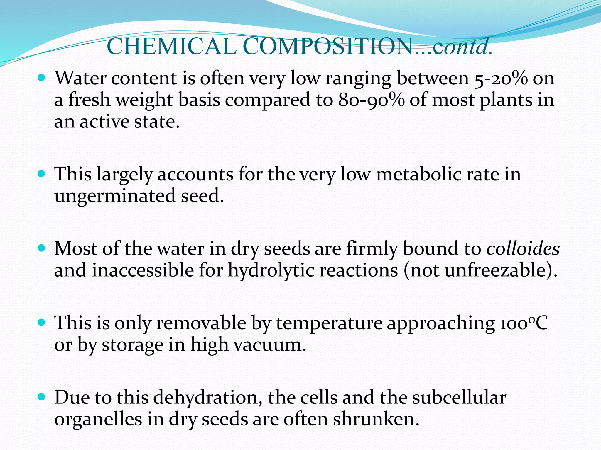 Chemical composition of seed | PPT