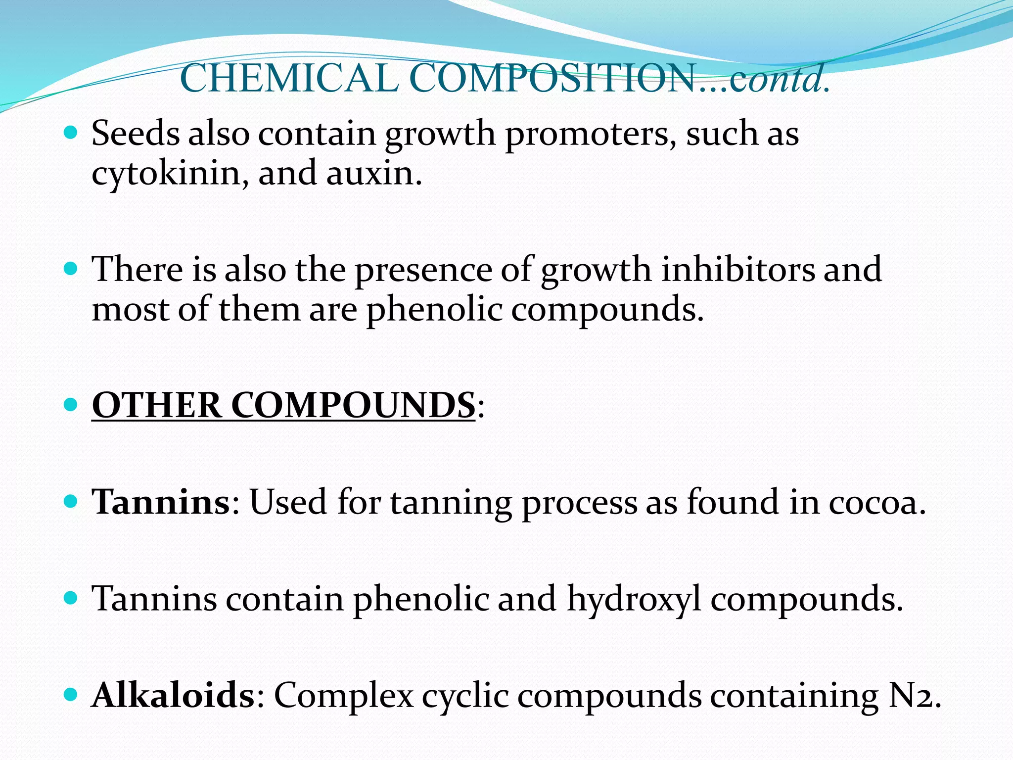 Chemical composition of seed | PPT