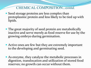Chemical composition of seed | PPT