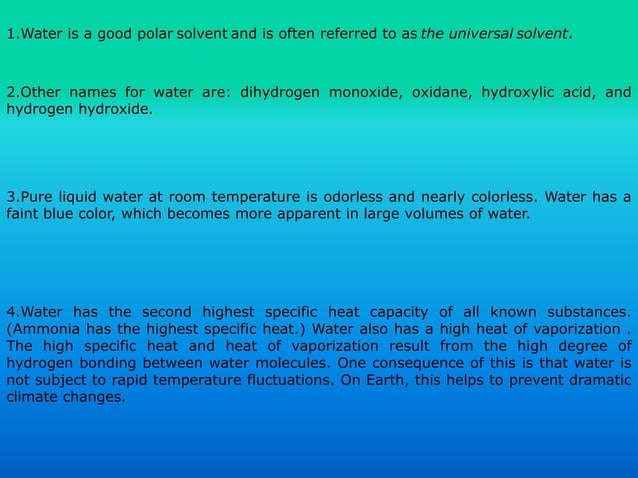 Chemical composition of water | PPT