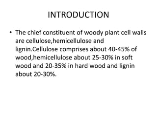 WOOD CHEMICAL COMPONENTS | PPTX