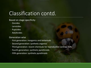 Chemical control of insect pest in cultivation | PPT