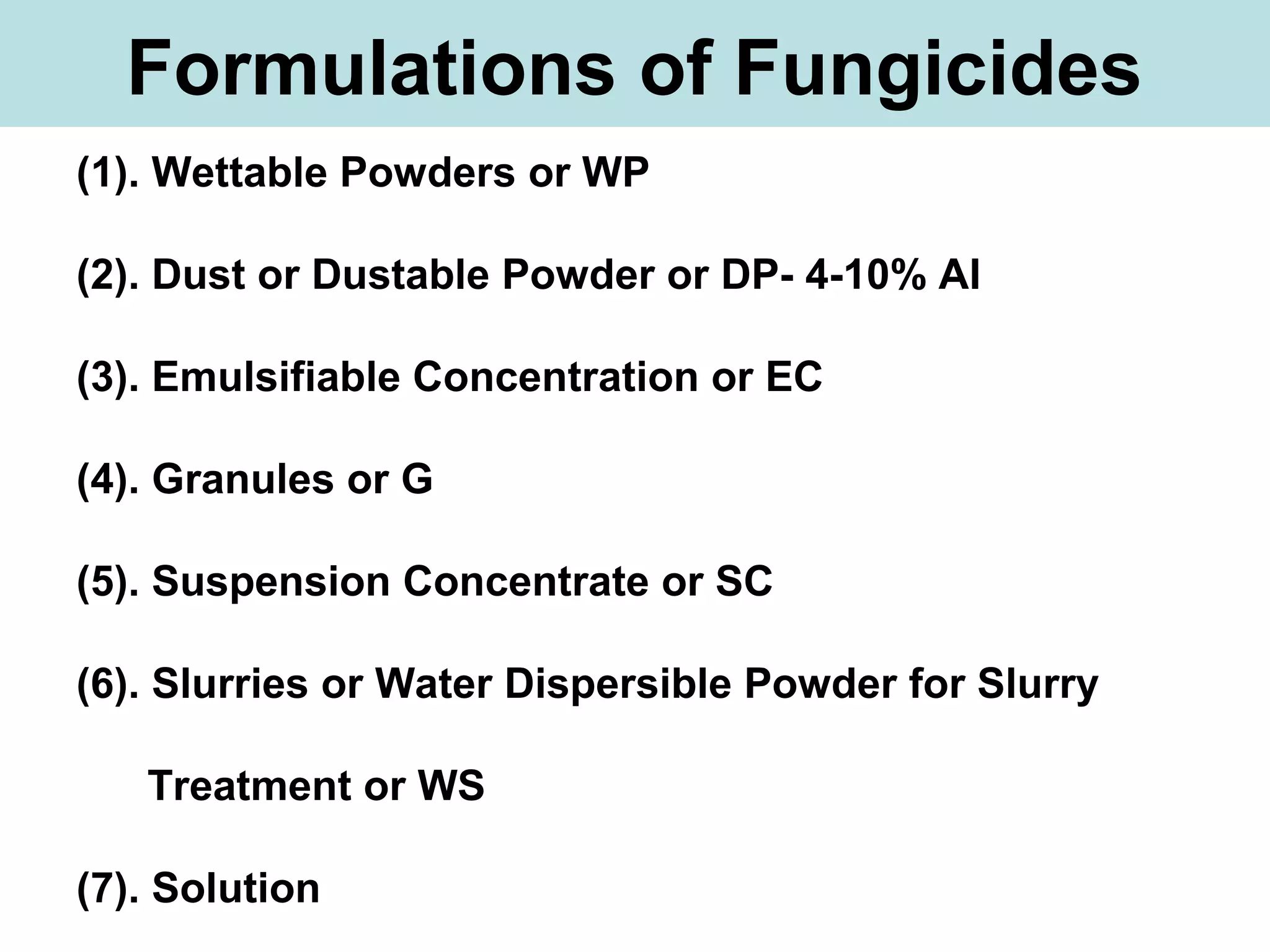 Chemical control of plant disease | PPT