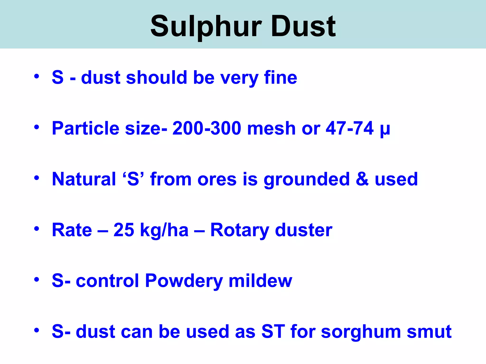 Chemical control of plant disease | PPT