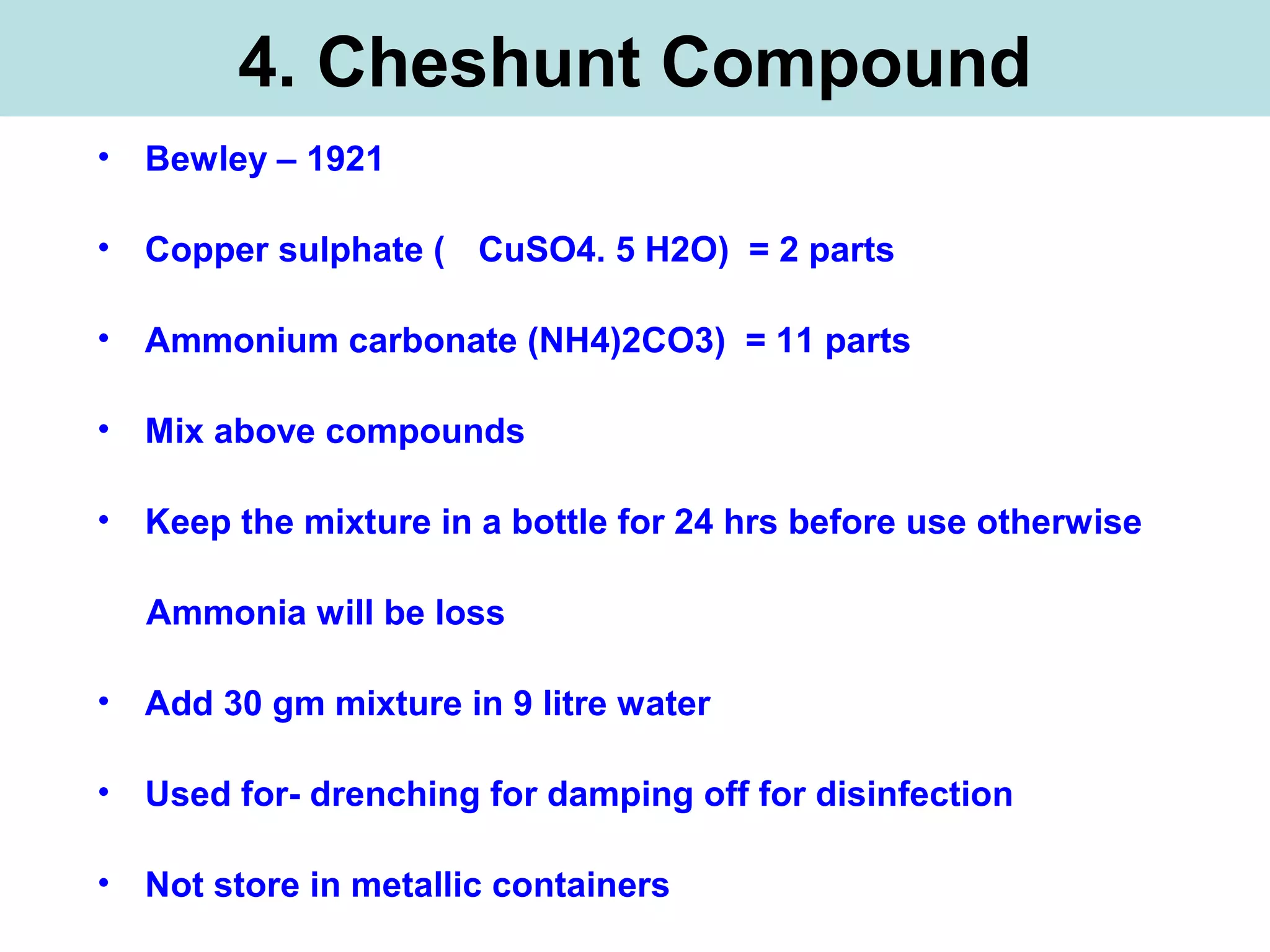 Chemical control of plant disease | PPT