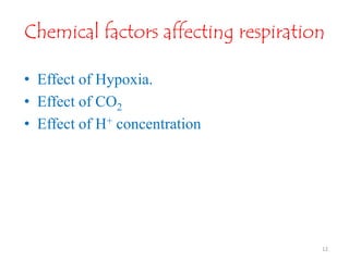 Chemical control of respiration | PPTX