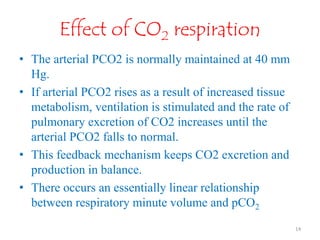 Chemical control of respiration | PPTX