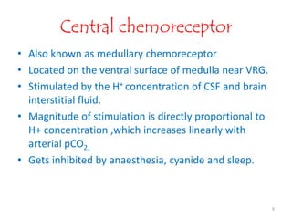 Chemical control of respiration | PPTX