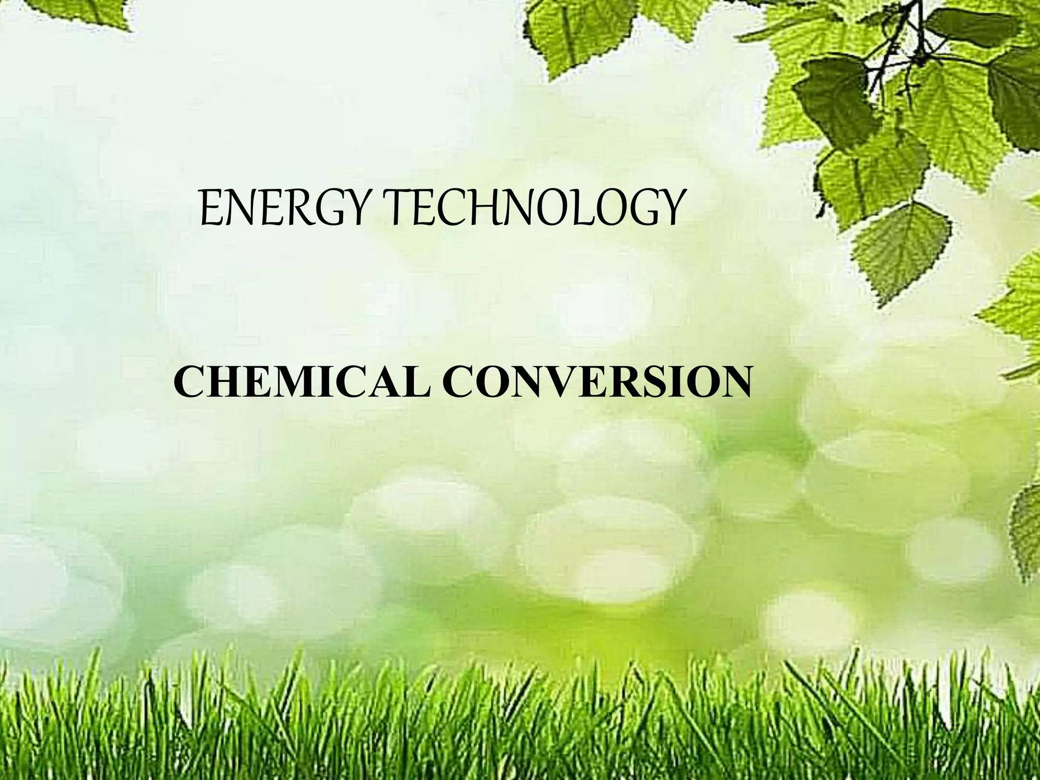 Chemical conversion | PPT
