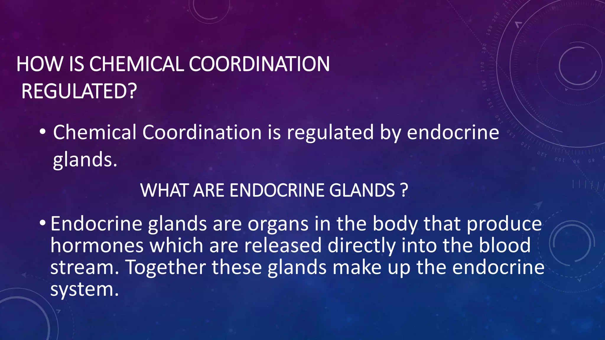 Chemical coordination and integration | PPTX