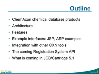 Chemical Database Management J Chem Base And J Chem Cartridge: US UGM ...