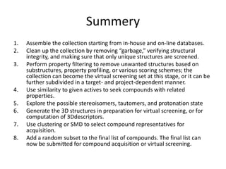 Chemical database preparation ppt | PPT
