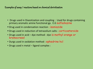 Chemical derivatization | PPTX