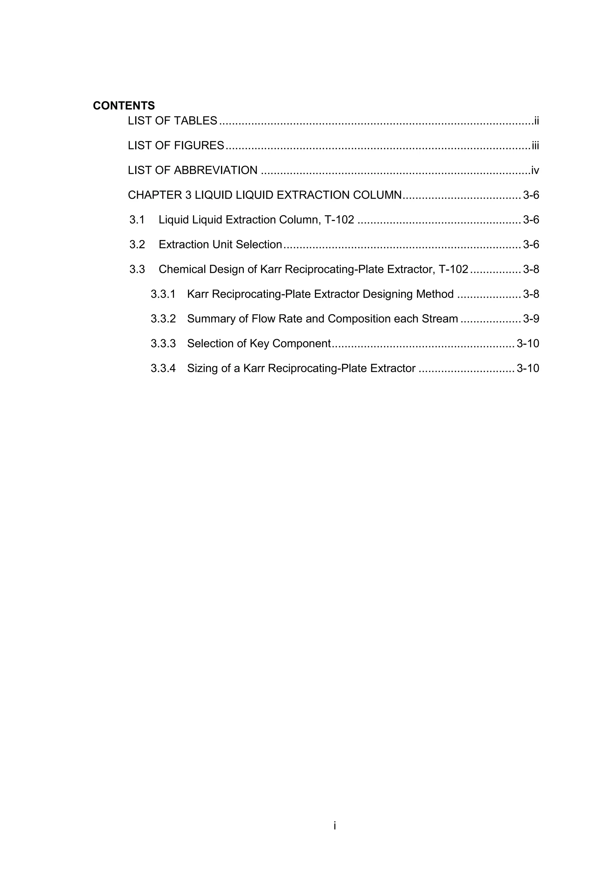 Chemical Design of Extraction Column | PDF