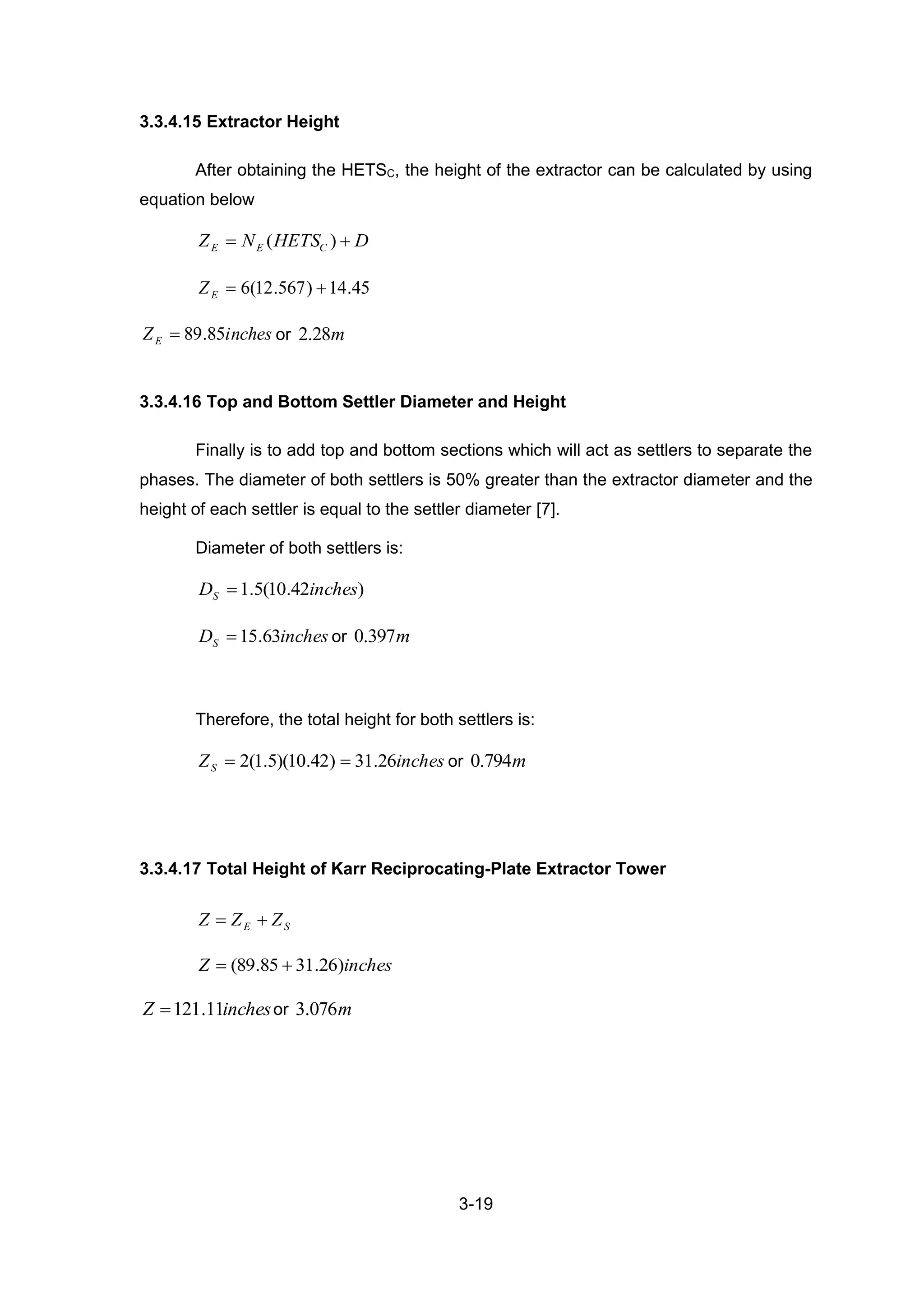 Chemical Design of Extraction Column | PDF