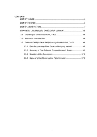Chemical Design of Extraction Column | PDF