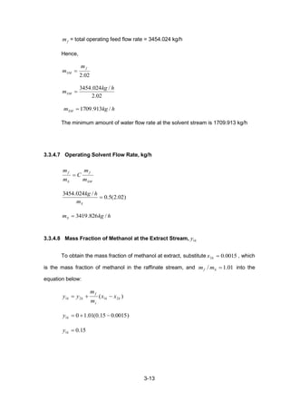 Chemical Design of Extraction Column | PDF