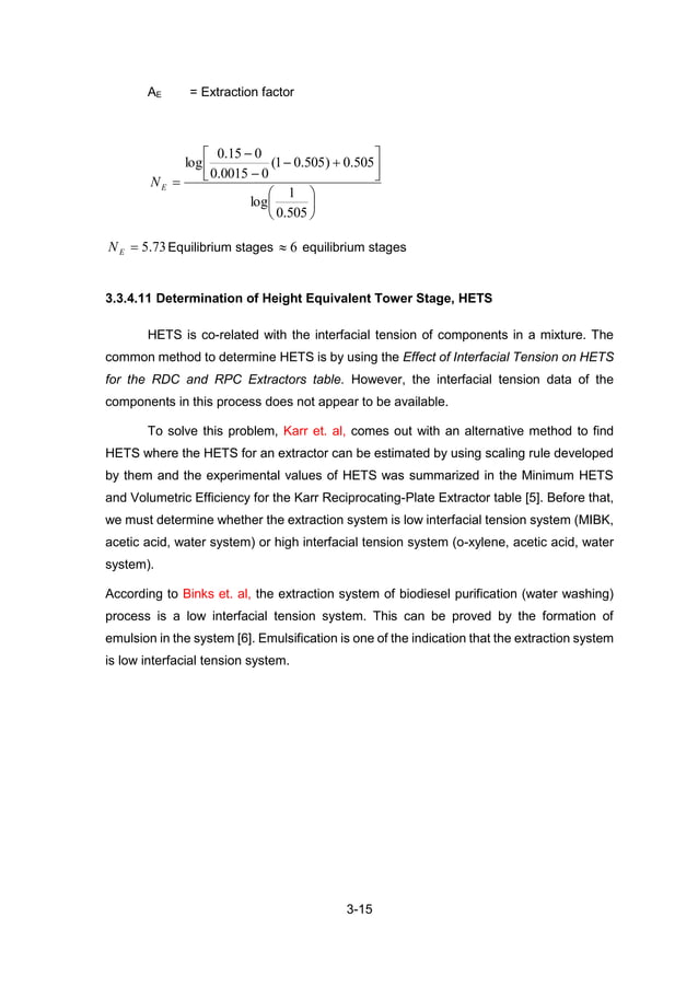 Chemical Design of Extraction Column | PDF