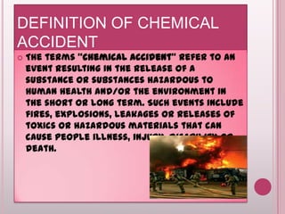 Chemical disasters | PPTX