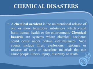 Chemical disasters | PPTX
