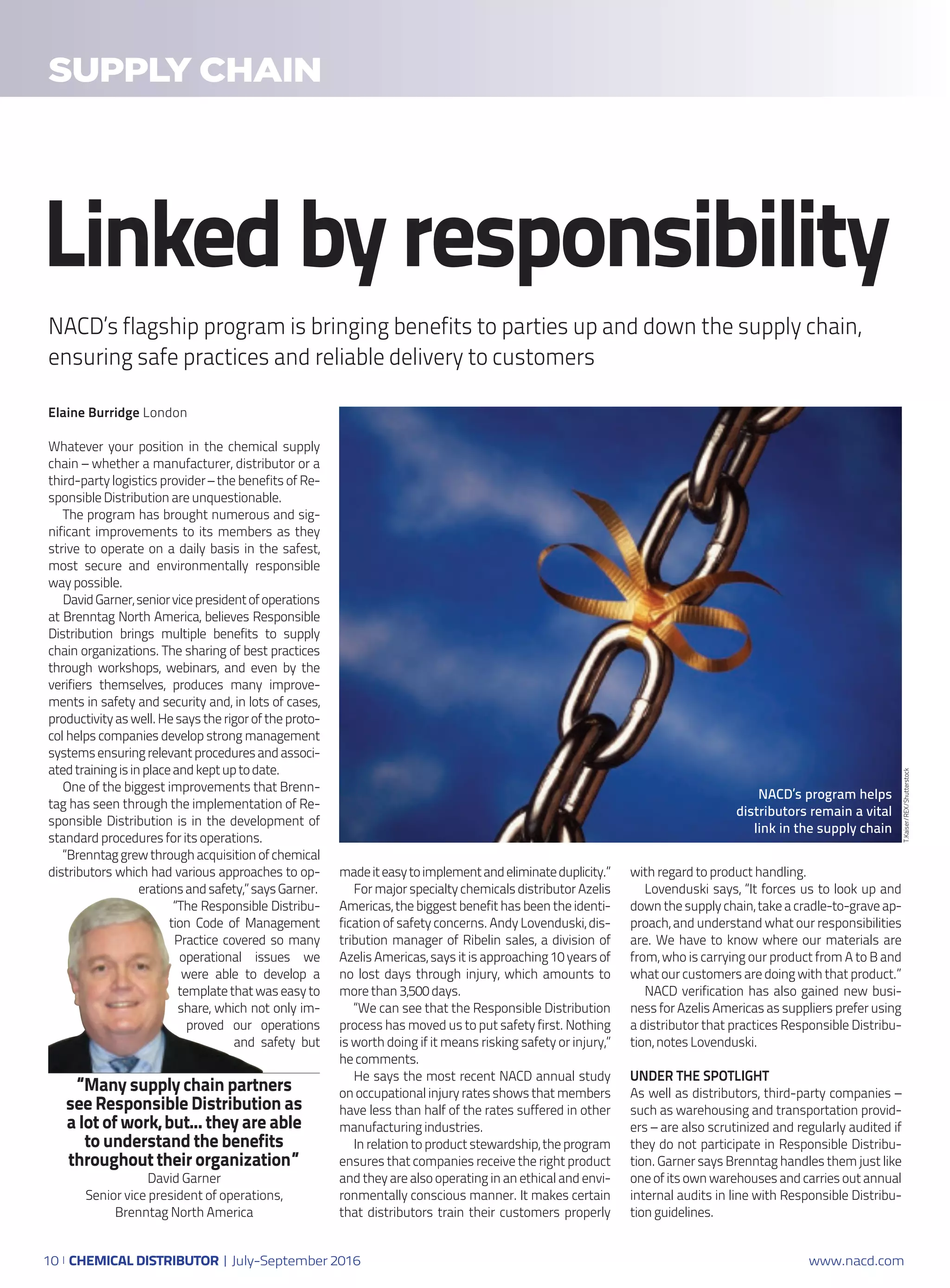 NACD's Chemical Distributor article | PDF