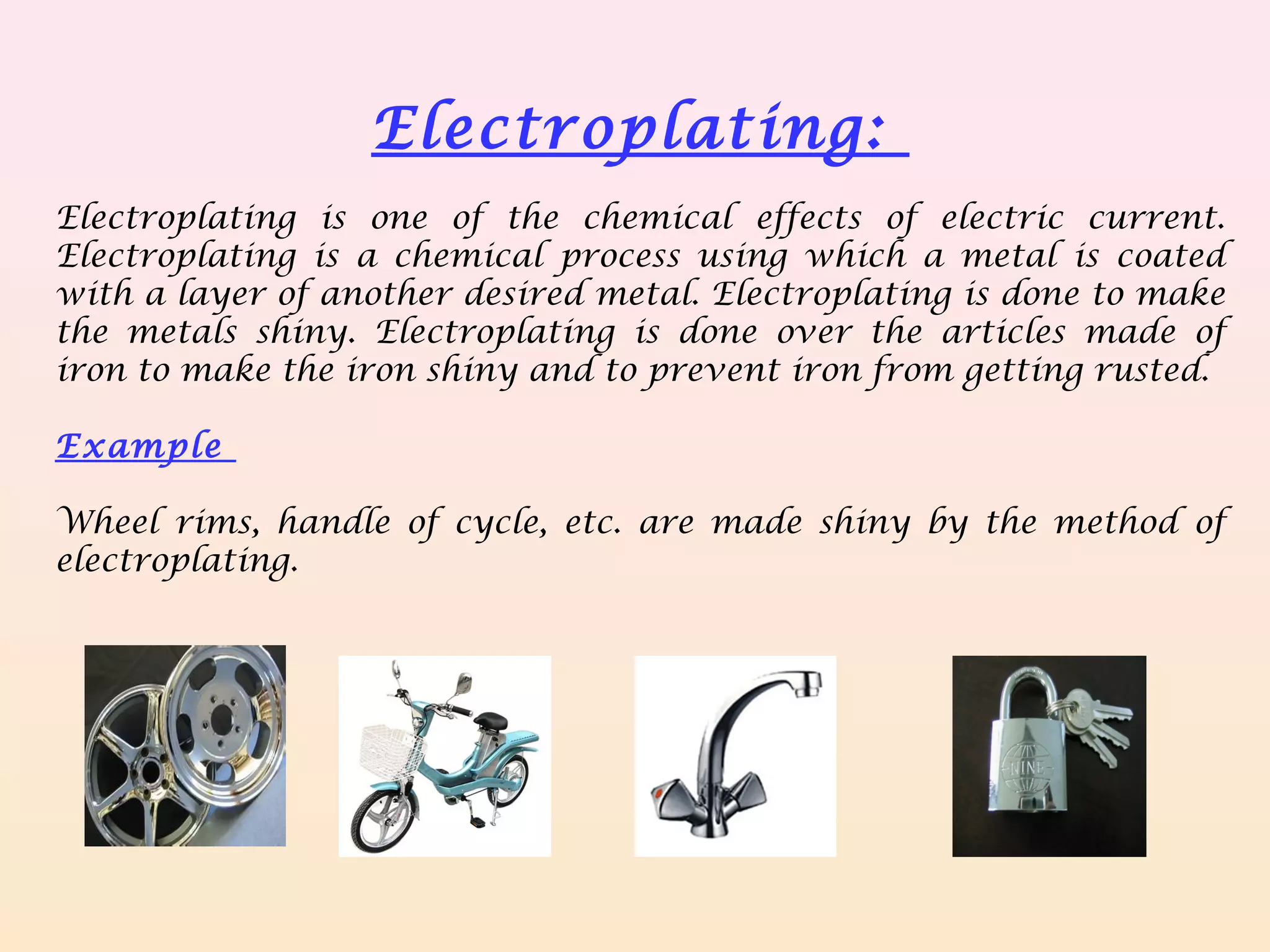 Chemical effects of electric current | PPT