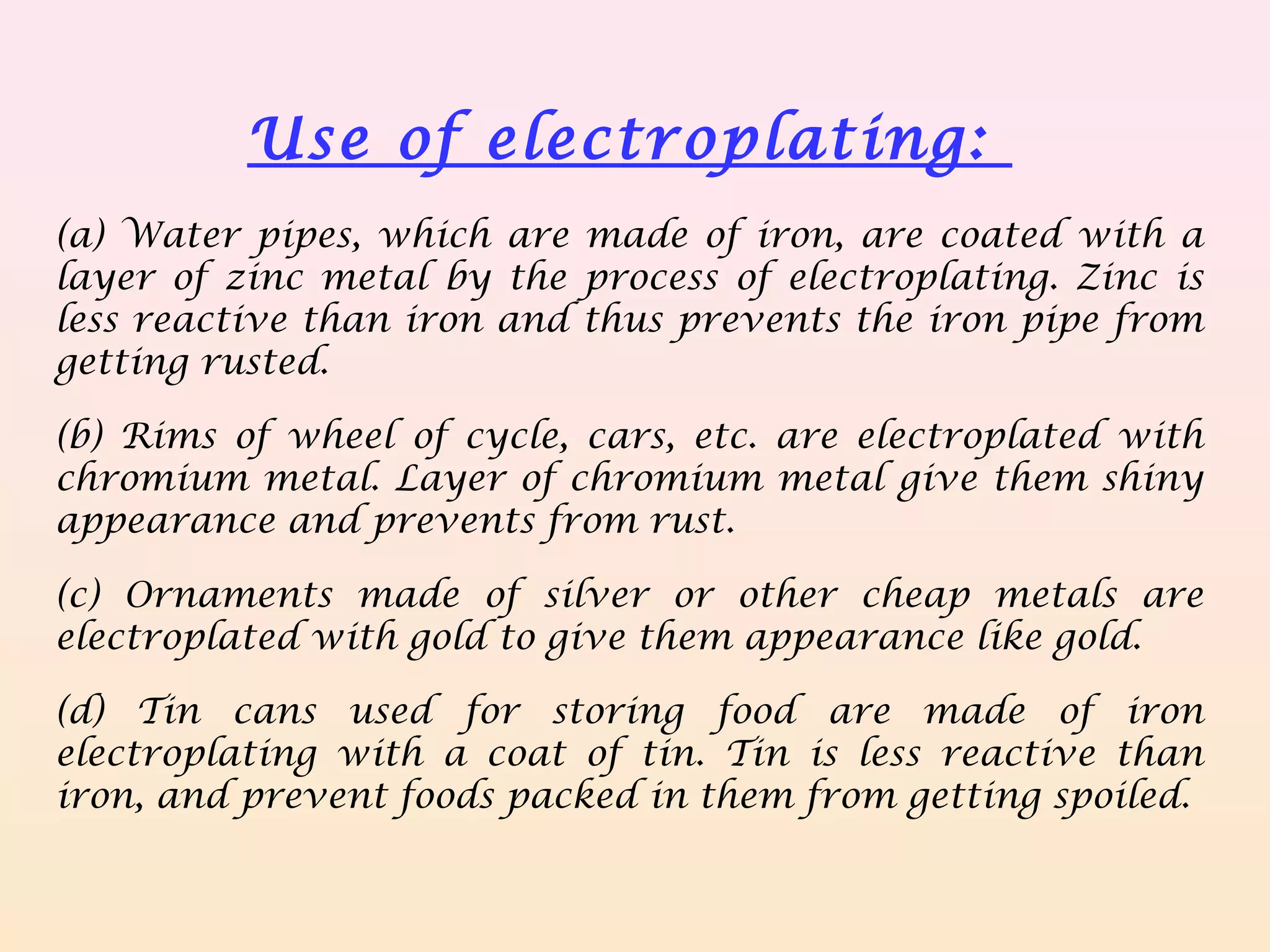 Chemical effects of electric current | PPT