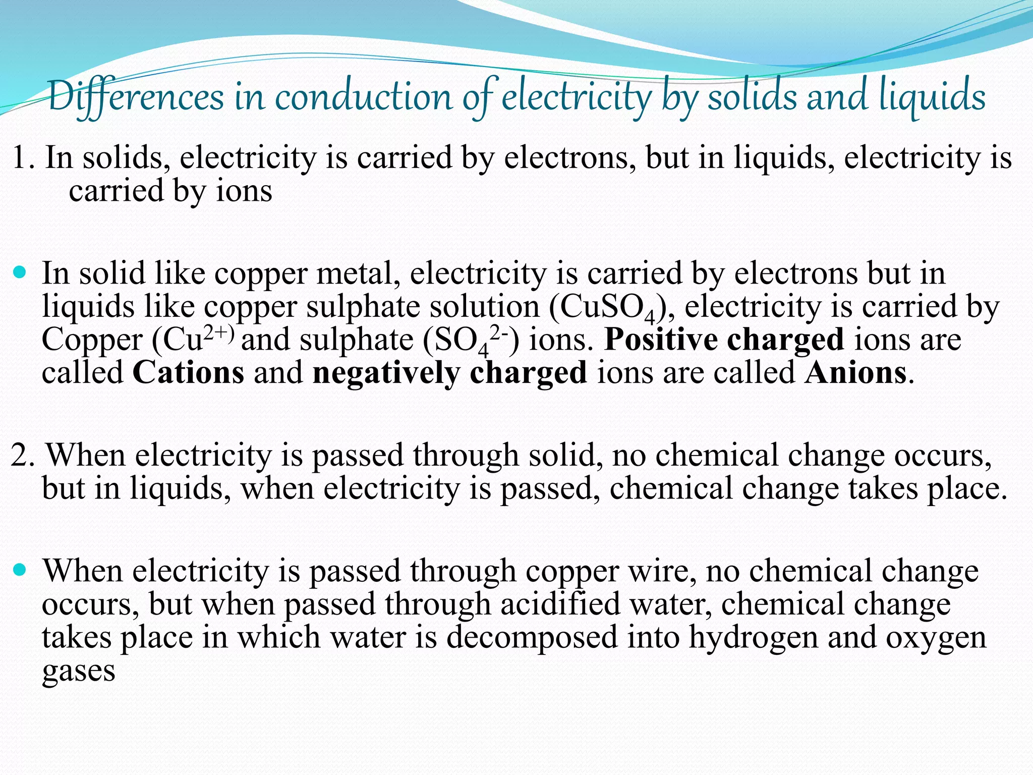 Chemical effects of electric current | PPTX