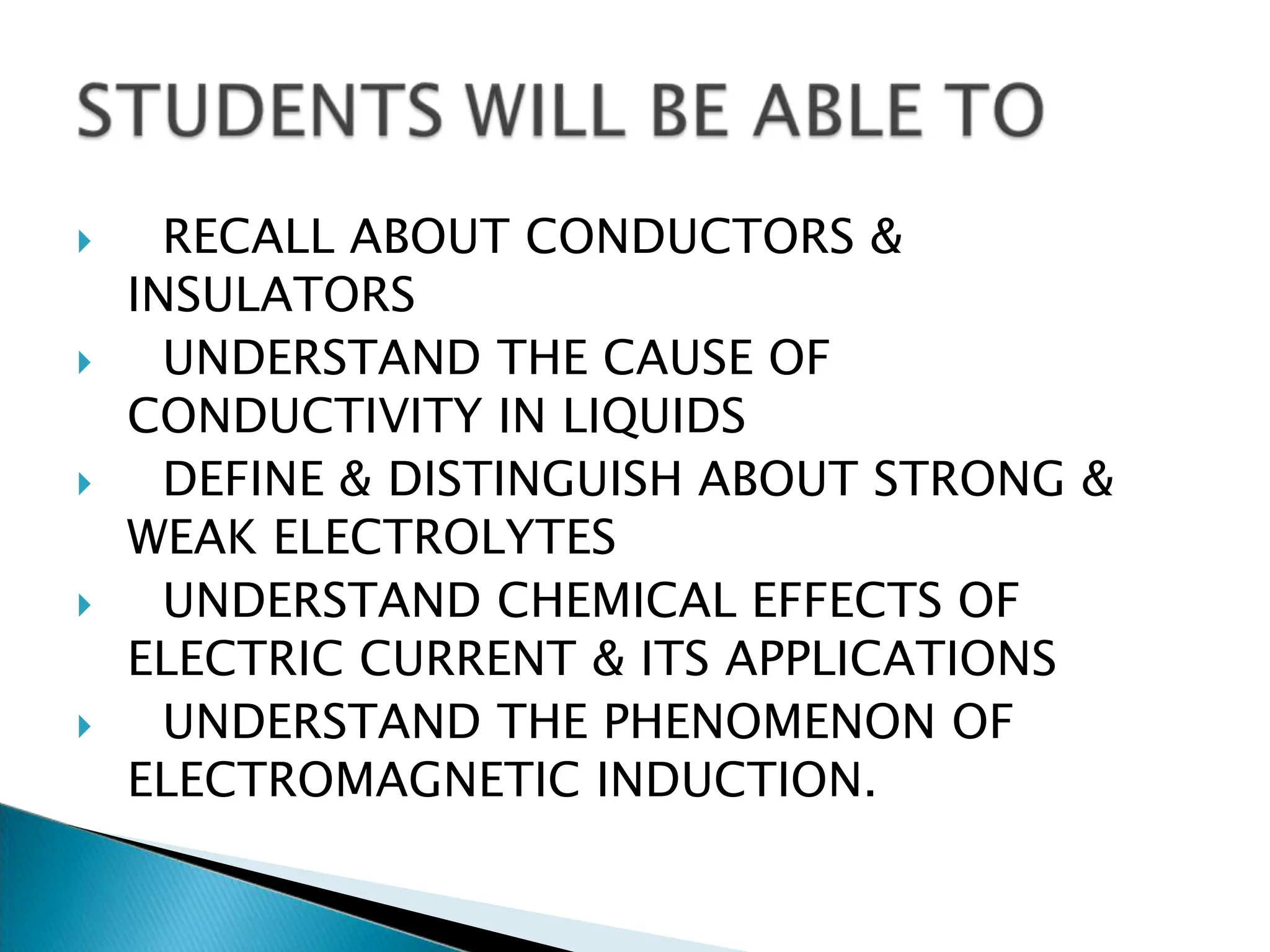 chemical effects of current for students of class 8 | PPT