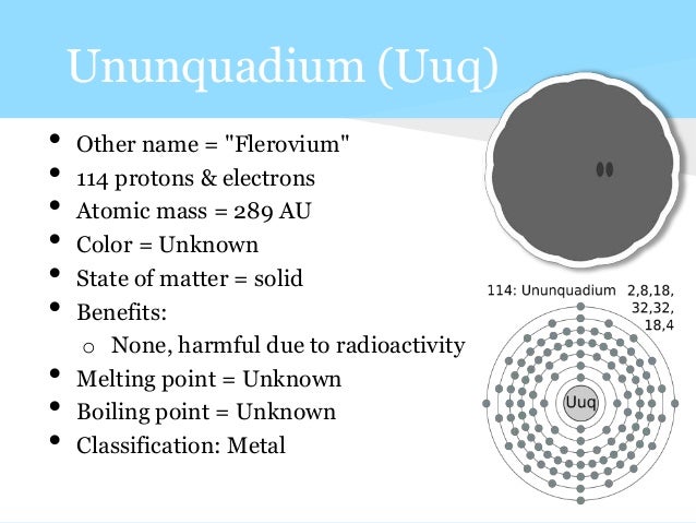 Ununquadium Atom
