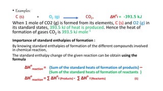 Chemical Energetics , Thermodynamics Standard State | PPTX