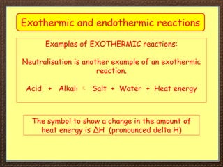CHEMICAL ENERGETICS for IGCSE Chemistry revision | PPTX