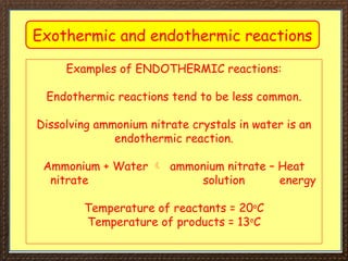 CHEMICAL ENERGETICS for IGCSE Chemistry revision | PPTX