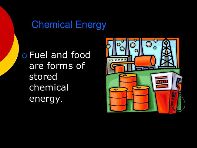 Chemical Energy Pictures Examples
